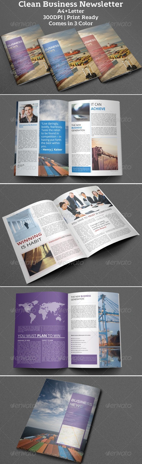 Clean Business Newsletter by hossaine | GraphicRiver