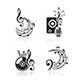 Music Vector Elements Set, Vectors | GraphicRiver
