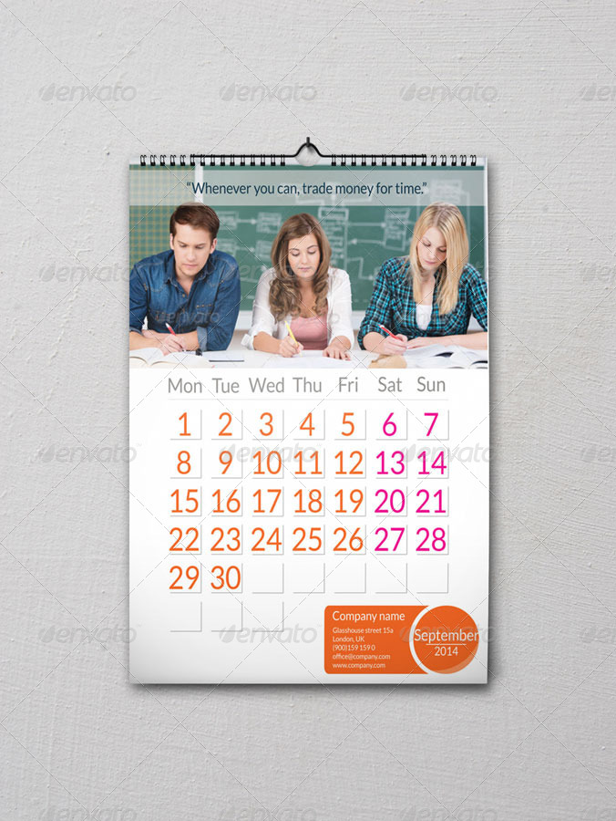 Calendar & Business Card, Print Templates | GraphicRiver