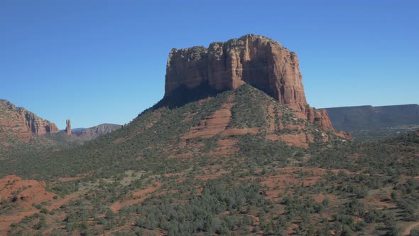 Aerial of Courthouse Butte, Stock Footage | VideoHive