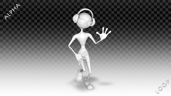 3D Man Character - Cartoon Happy Dance, Motion Graphics | VideoHive