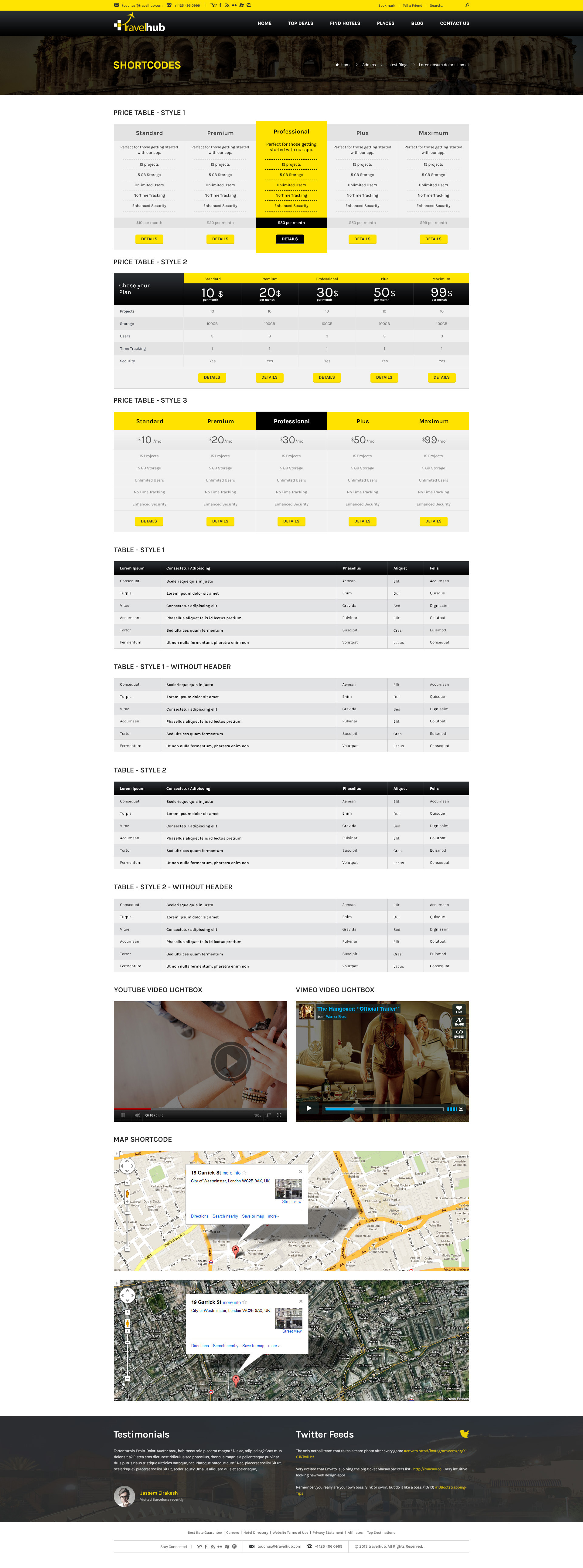 Travel Hub - Touring Packages - PSD Template by themebazaar | ThemeForest