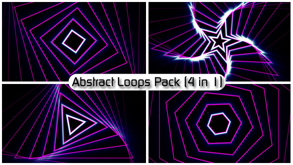 Abstract Loops Pack (4 in 1), Motion Graphics | VideoHive