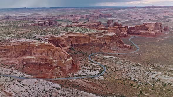 Red Rocky Spires Natural Phenomena Landscape of Another Planet Scenic ...