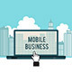 Mobile Business City Laptop Concept, Vectors | GraphicRiver