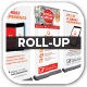 Social Media Roll Up Banner, Print Templates | GraphicRiver