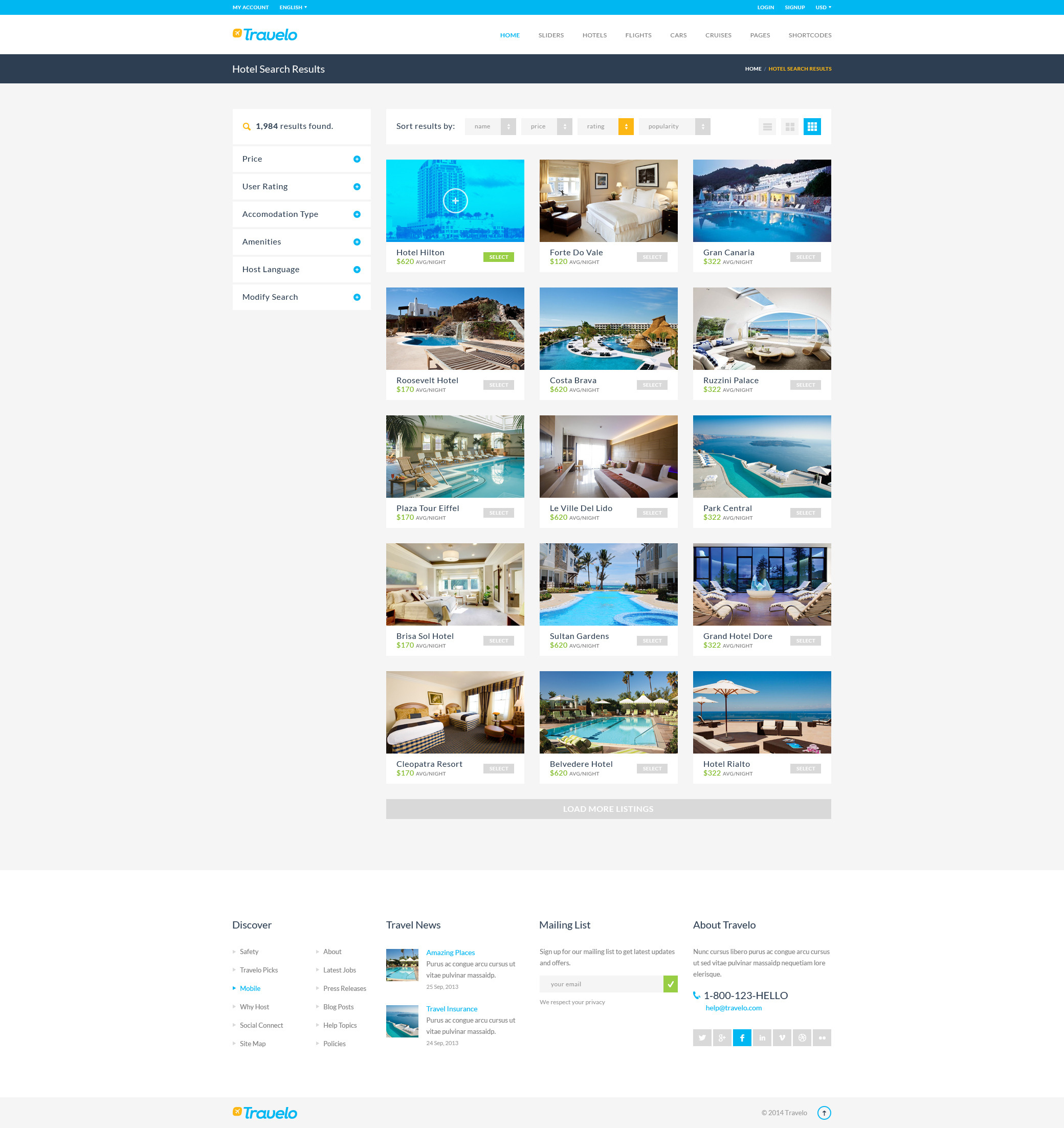 Travelo - Mega PSD Pack by GfxPartner | ThemeForest