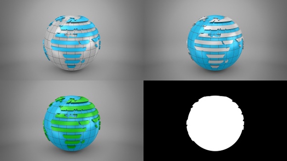 World Map Turns Into a Globe, Motion Graphics | VideoHive
