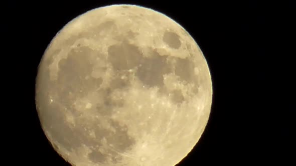 Full Moon rising up detailed., Stock Footage | VideoHive