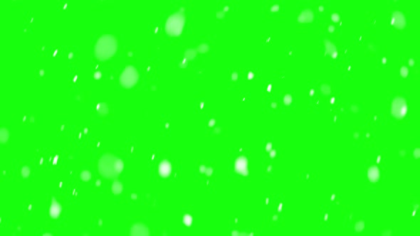 Winter Background Snow Falling Isolated on Green Screen, Stock Footage