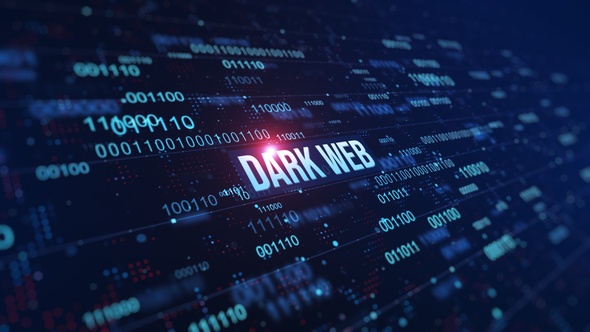 Dark Web Digital Binary Code Background, Motion Graphics | VideoHive