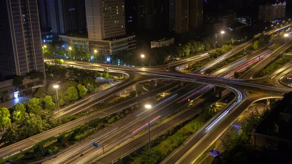 Chengdu Roadway Interchange Traffic Aerial China, Stock Footage | VideoHive