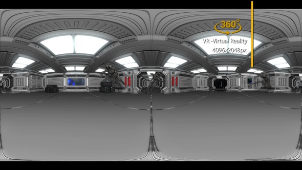 VR 360 Sci Fi Astronaut Space Station 01 Virtual Reality, Motion Graphics
