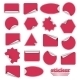 Red Blank Sticky Paper Set, Vectors | GraphicRiver