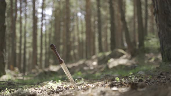 Historical wrought iron sword., Stock Footage | VideoHive