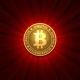 Bitcoin on Red Background, Vectors | GraphicRiver
