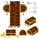 Treasure Chest Packaging Box Design, Vectors | GraphicRiver