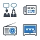 Communication Icons Set 2 - Blue Series, Icons | GraphicRiver