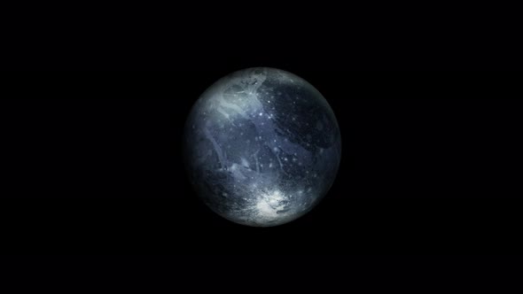 3d rotated realistic pluto planet, Motion Graphics | VideoHive