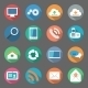 Communication Icons Set Flat Design, Vectors | GraphicRiver