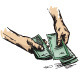 Hands Counting Cash Money, Vectors | GraphicRiver