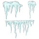 Icicles. Winter theme., Vectors | GraphicRiver