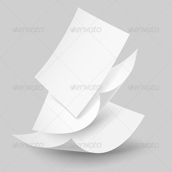 Falling Paper Sheets. by Dvarg | GraphicRiver