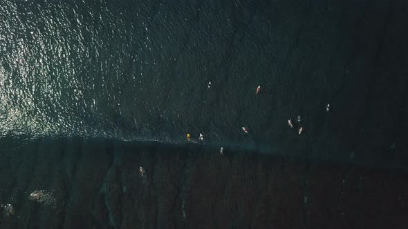 Overhead view of wave breaking, Stock Footage | VideoHive