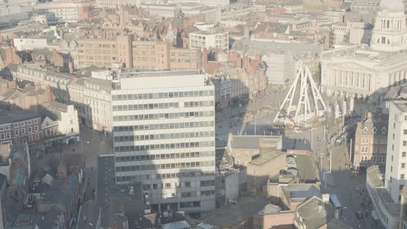 Birds eye view of the Exchange Arcade in Nottingham United Kingdom ...