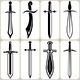Sword Icons Set, Vectors | GraphicRiver