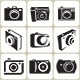 Photo Camera Icons Set, Vectors | GraphicRiver