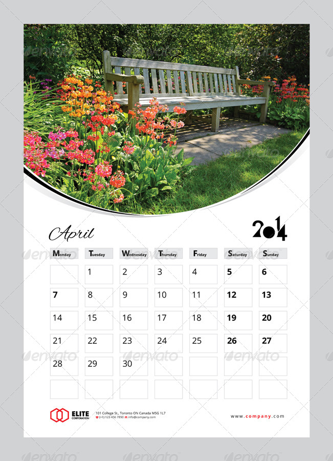 Wall Calendar 2014 Vol 2, Print Templates | GraphicRiver