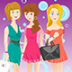 Three Fashion Girls, Vectors | GraphicRiver