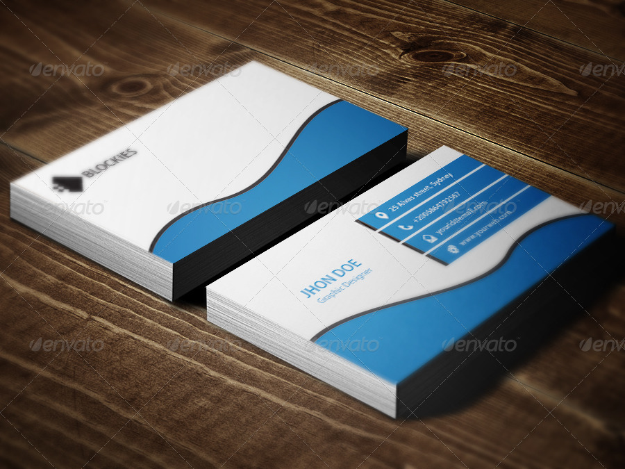 2 Colors Corporate Business Card, Print Templates | GraphicRiver