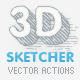 3D Sketcher - Vector Actions Pack, Add-ons | GraphicRiver
