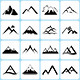 16 Mountain Icons Set, Vectors | GraphicRiver