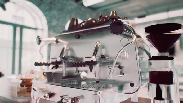 Coffee Machine Ready to Make Hot Coffee, Motion Graphics | VideoHive
