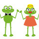 Mr and Mrs Frog Mascot, Vectors | GraphicRiver