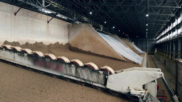 Ceramic-producing Factory Unit with Clay Materials Getting Storaged ...
