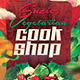 Vegetarian Cook Shop Promotional Flyer, Print Templates | GraphicRiver