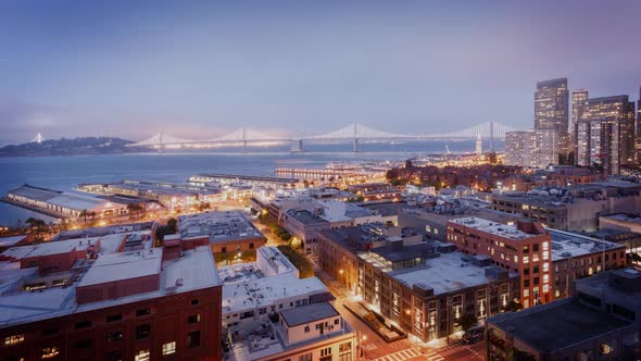 San Francisco Night Time Lapse, Stock Footage | VideoHive