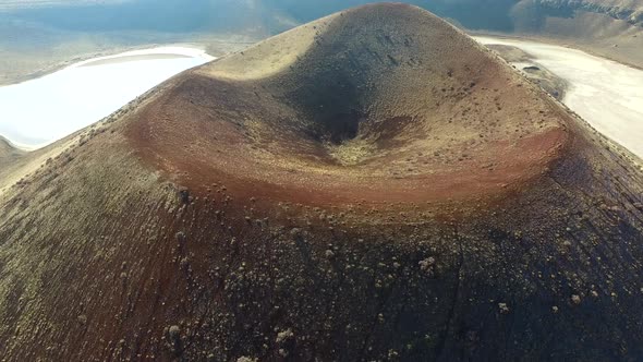 Volcanic Crater Lake of Maar and Caldera in Earth Bedrock Geology ...