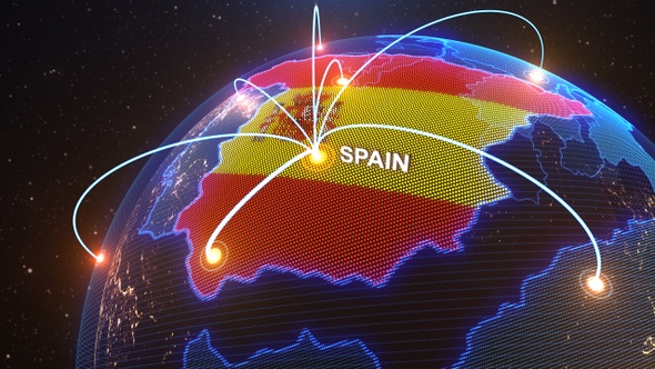 Spain Map Animation, Motion Graphics | VideoHive