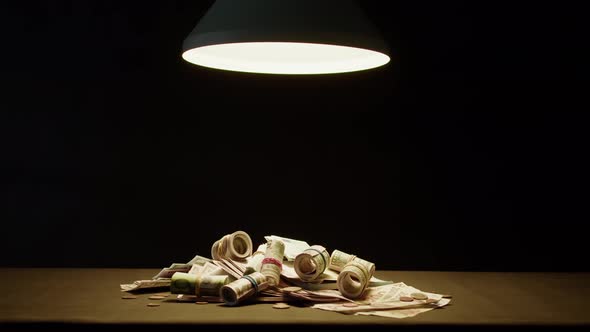 Money Cash on Table Closeup, Stock Footage | VideoHive
