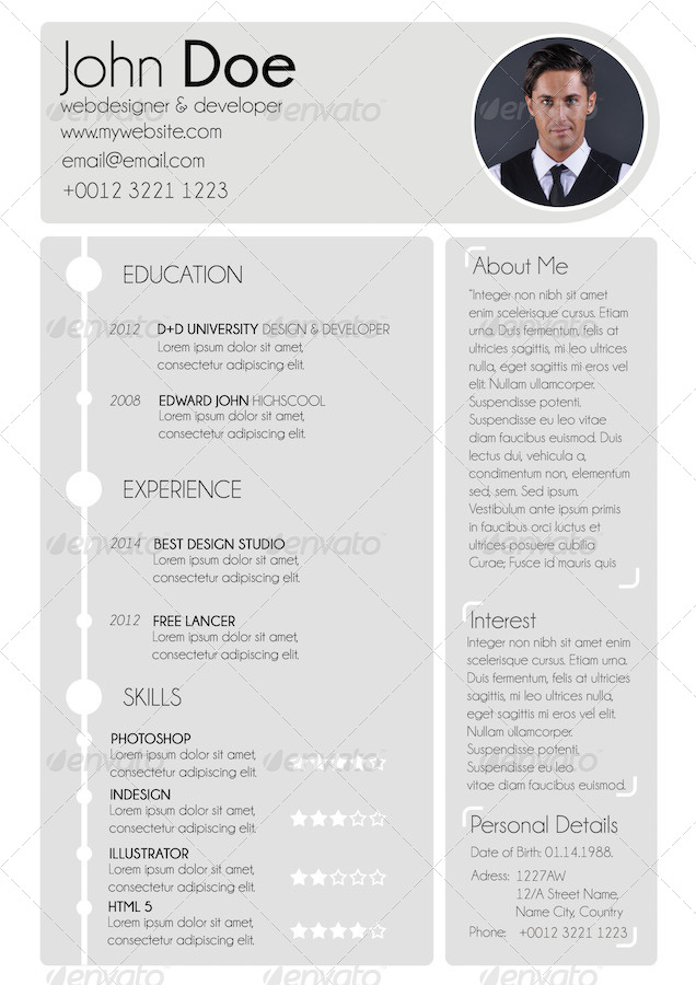 Resume/CV, Letter and Cover, Print Templates | GraphicRiver