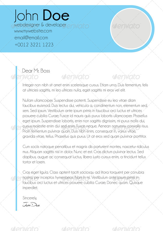 Resume/CV, Letter and Cover, Print Templates | GraphicRiver