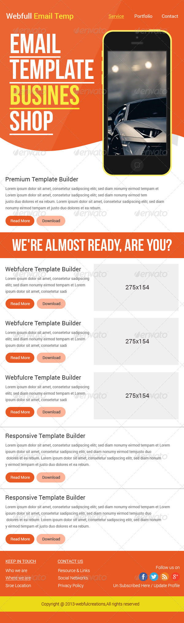 Business Email Template, Web Elements | GraphicRiver