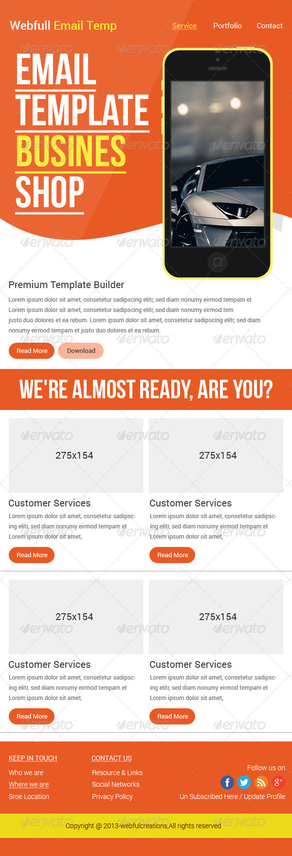 Business Email Template, Web Elements | GraphicRiver