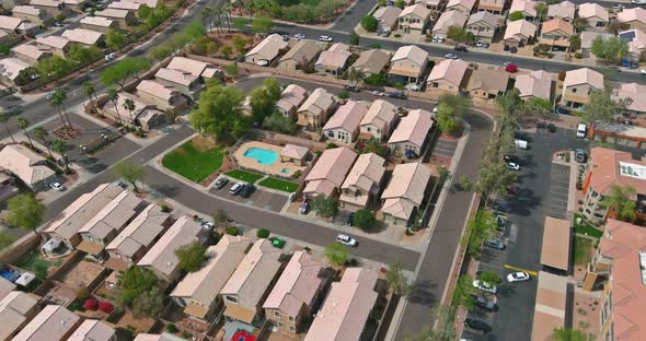 Small sleeping area landscape Avondale small town city of a roof of the ...