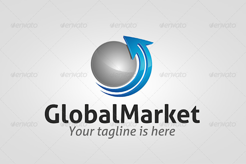 Global Market Logo, Logo Templates | GraphicRiver